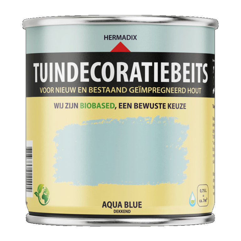 Tuindecoratiebeits dekkend 714 Aqua Blue, 750 ml | Sierbestrating ...