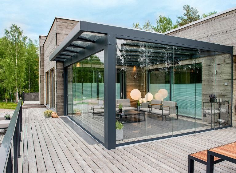 Ultraline Classic aluminium overkapping 400x300 cm - incl ...
